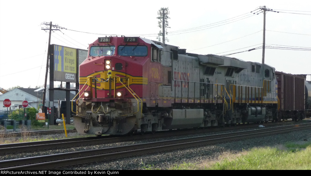 BNSF 728 & CREX 1344